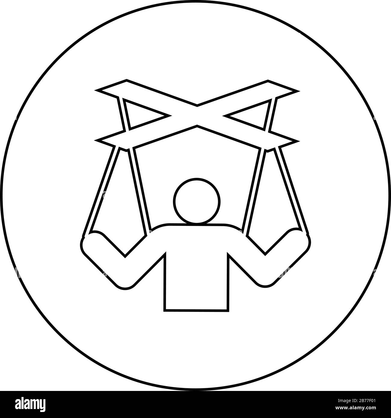 Stick puppet theater Stock Vector Images - Alamy