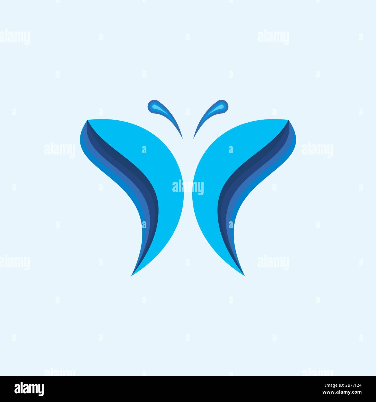 Butterfly logo vector design template Stock Vector Image & Art - Alamy