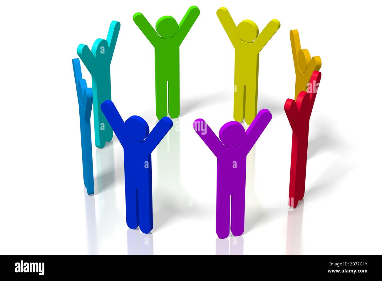 Teamwork winners Cut Out Stock Images & Pictures - Alamy