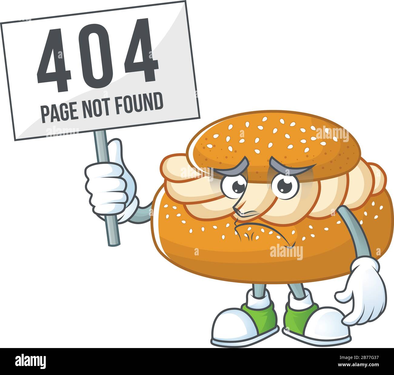 joyful cartoon character of semla elevate a board Stock Vector Image ...