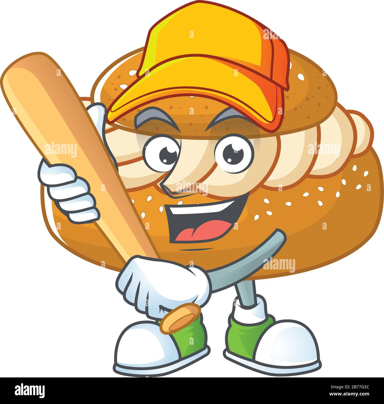 Cartoon design of semla having baseball stick Stock Vector Image & Art ...