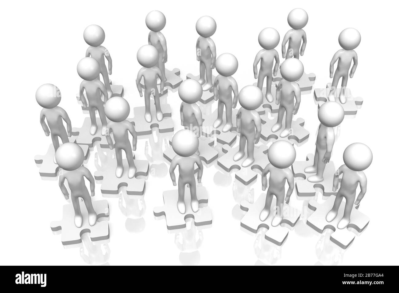 Man jigsaw puzzle Black and White Stock Photos & Images - Alamy