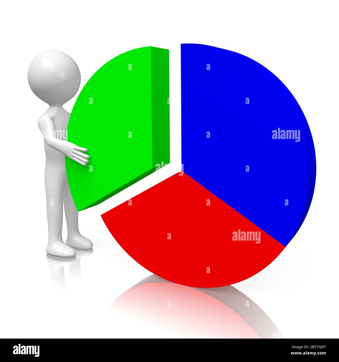 Business man holding chart Cut Out Stock Images & Pictures - Alamy