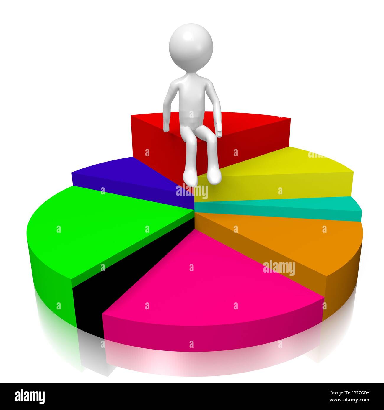 Pie chart concept Stock Photo - Alamy