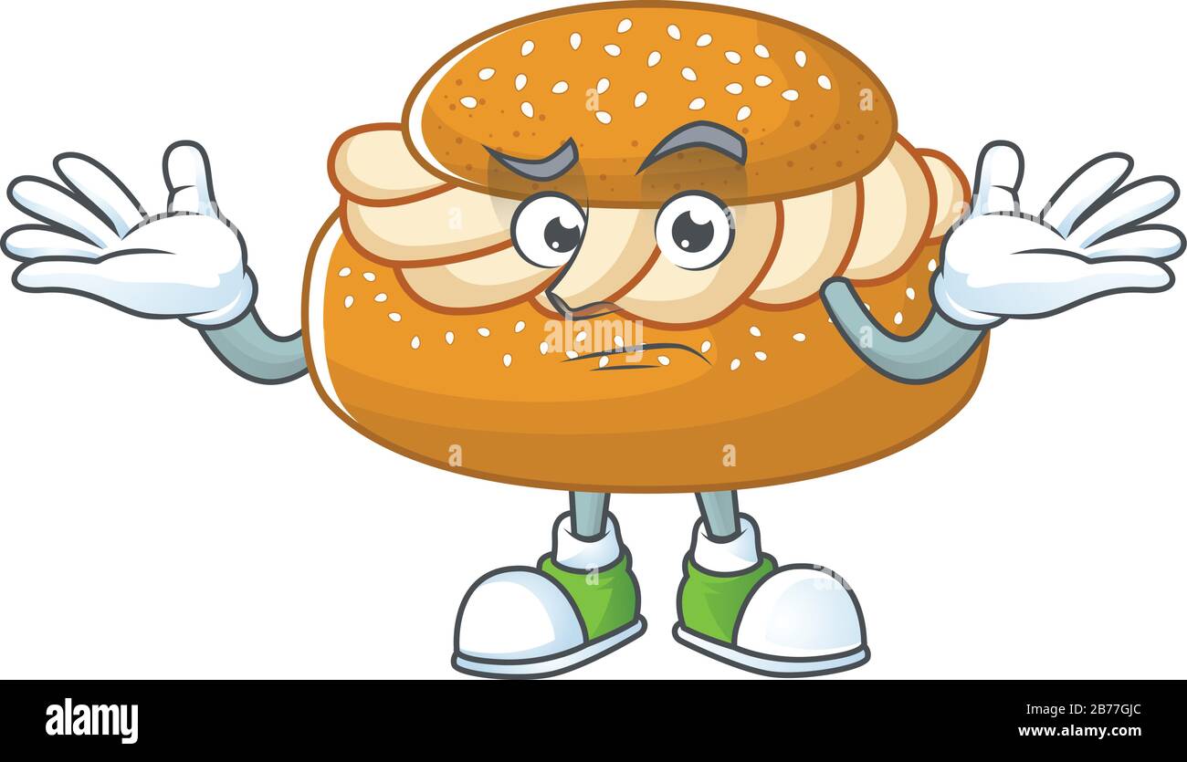 A picture of smirking semla cartoon character design style Stock Vector ...