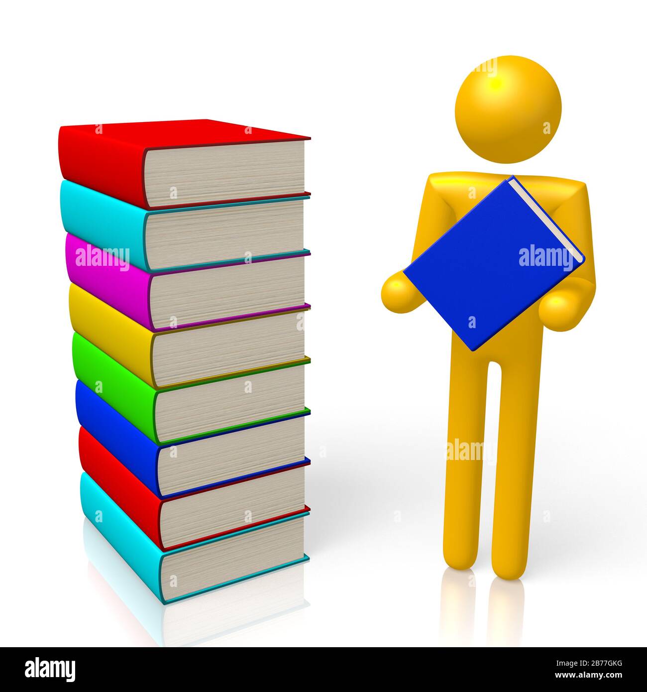 3D books, education concept Stock Photo - Alamy