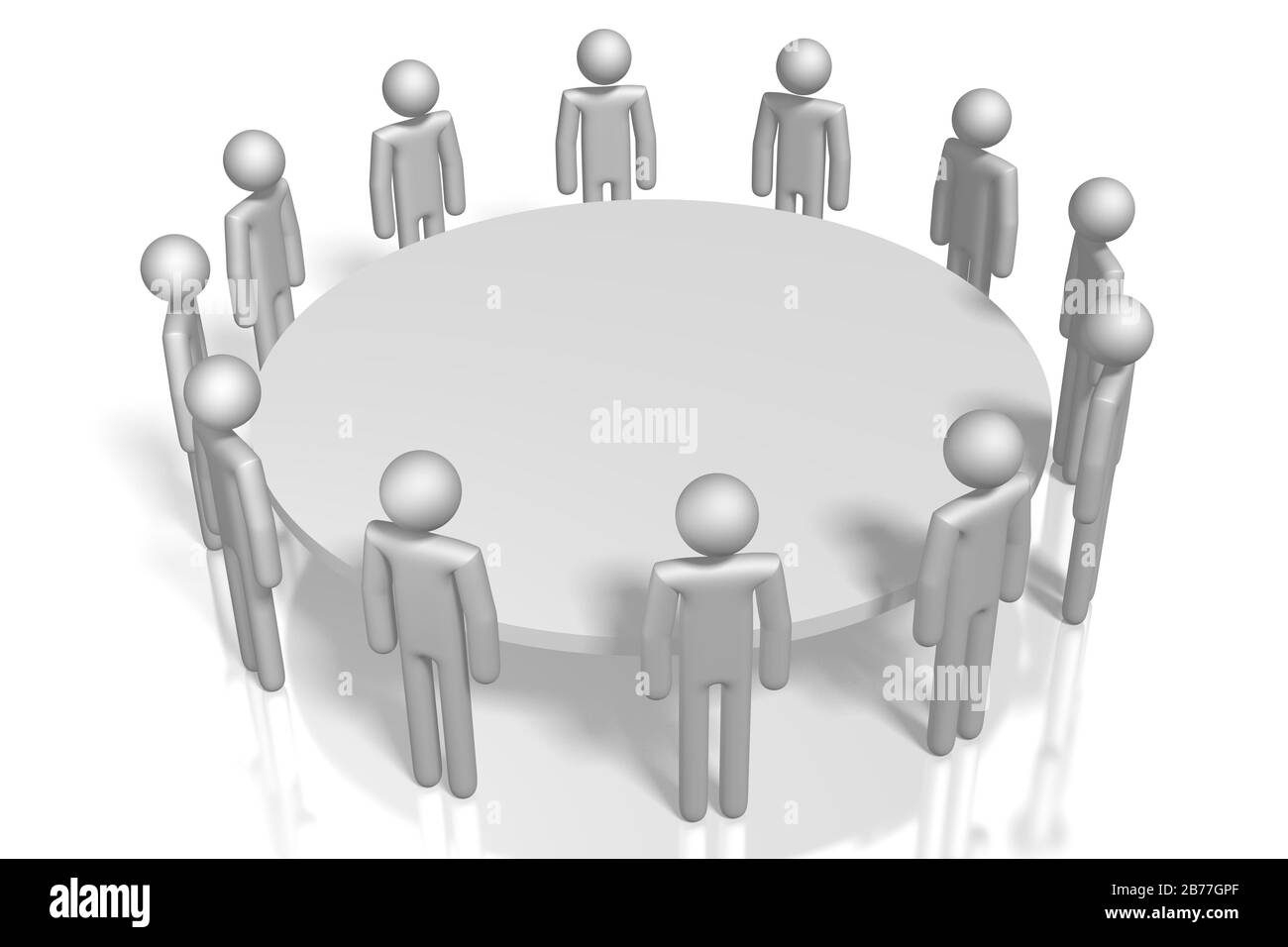 3D meeting concept Stock Photo - Alamy
