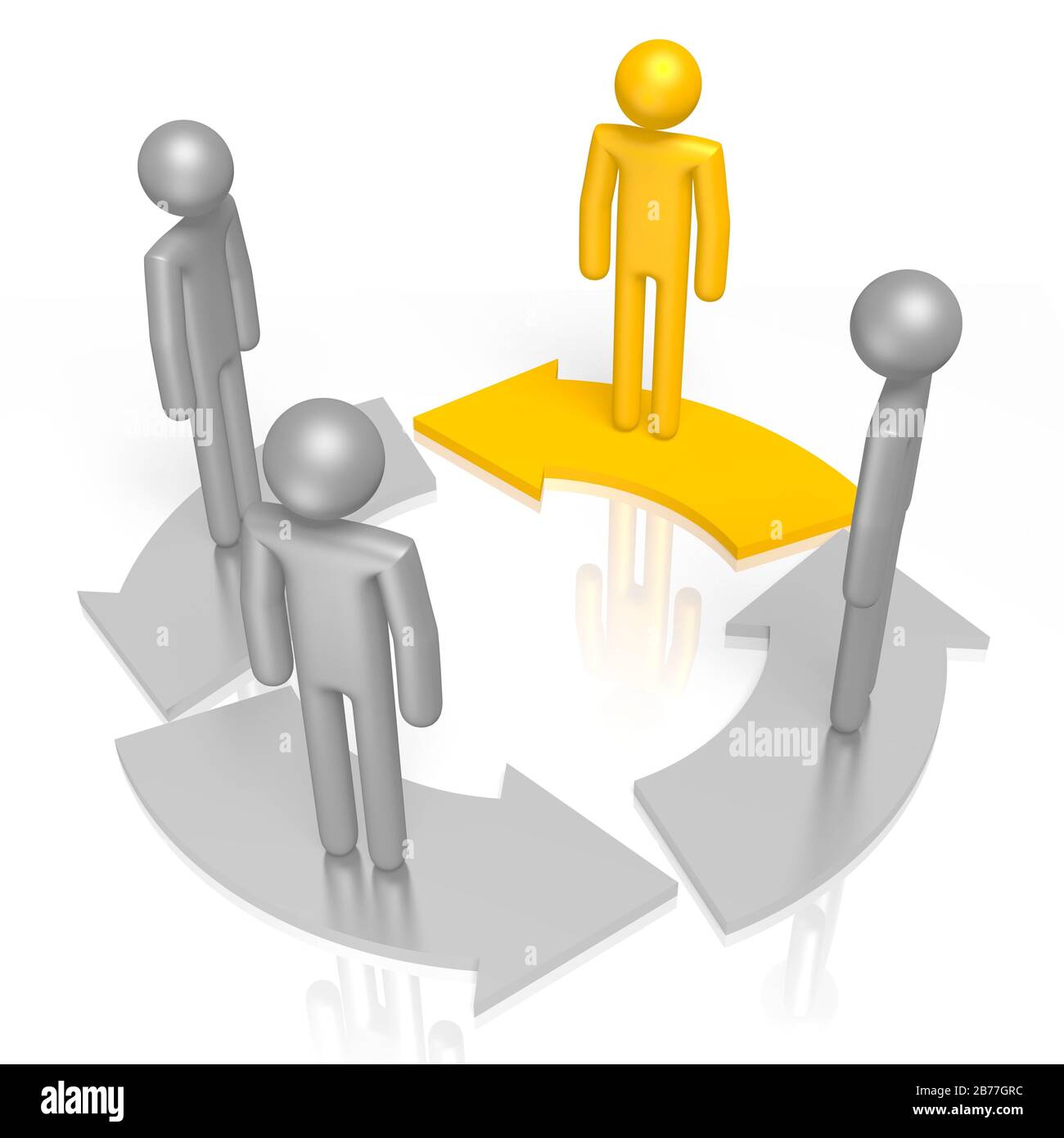 3D business communication concept Stock Photo - Alamy