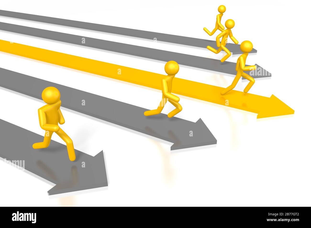 3D leadership concept Stock Photo - Alamy