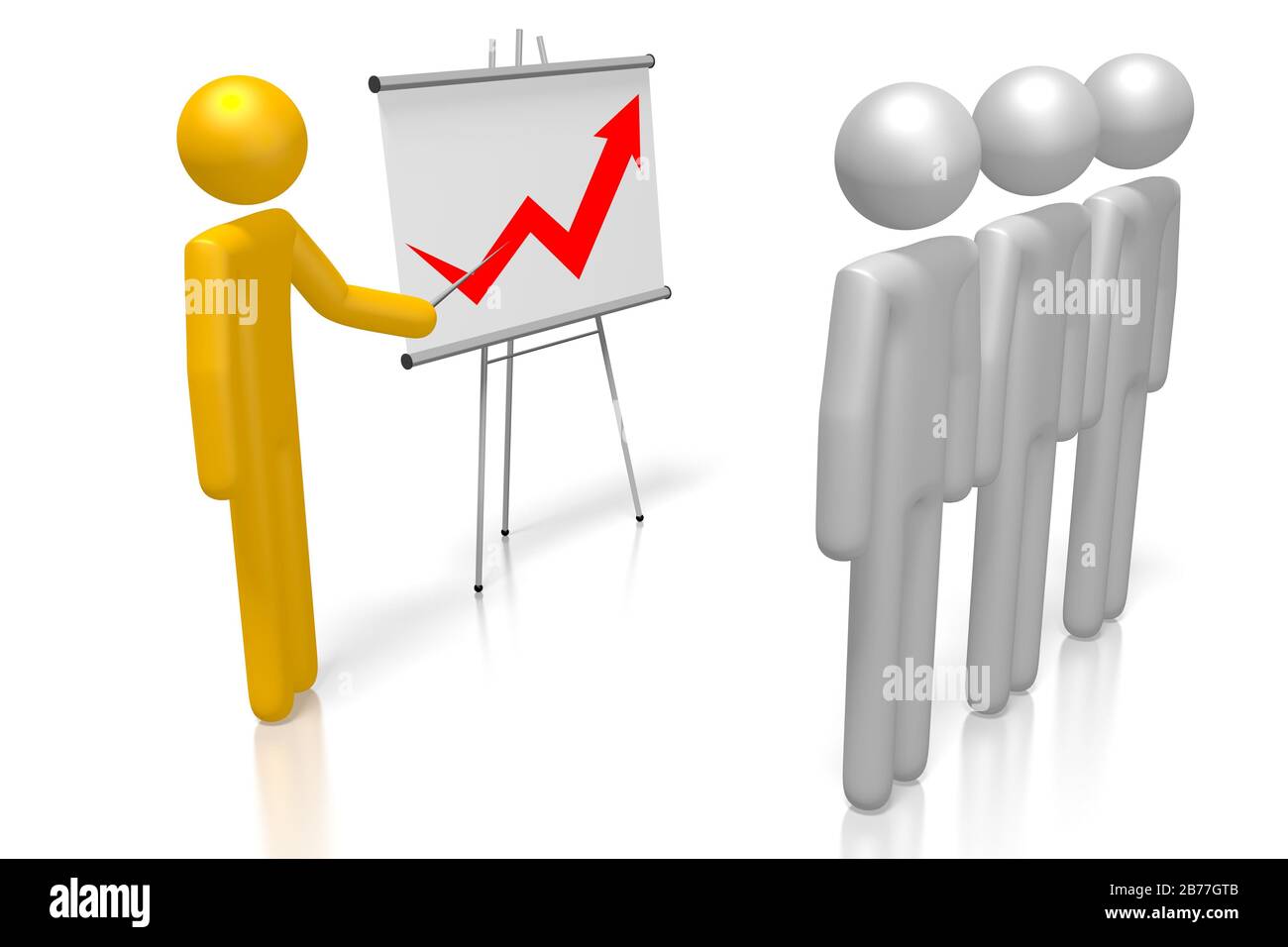 3D growth chart Stock Photo - Alamy