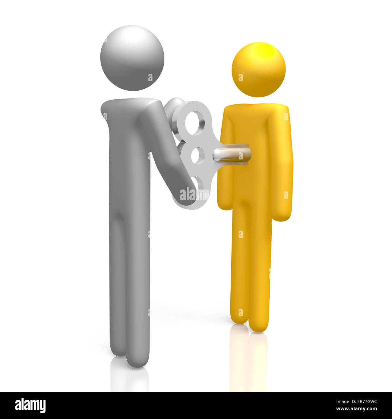 3D wind-up toy Stock Photo - Alamy