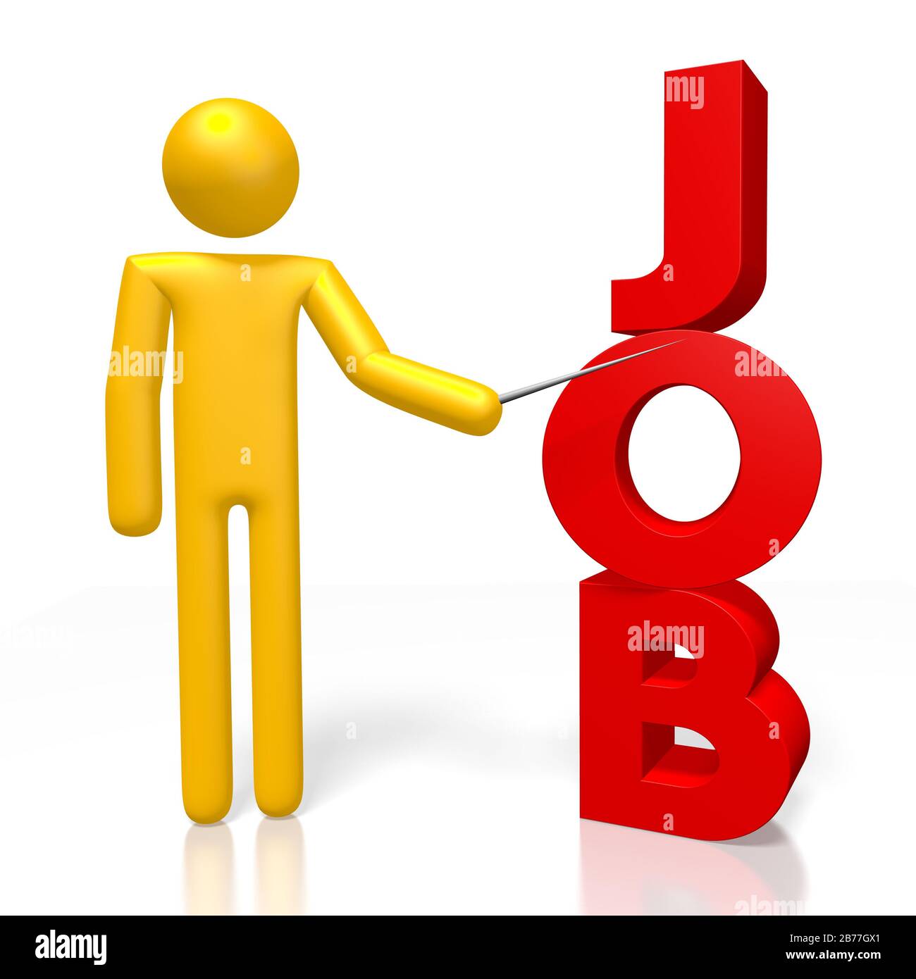 3D job concept Stock Photo - Alamy