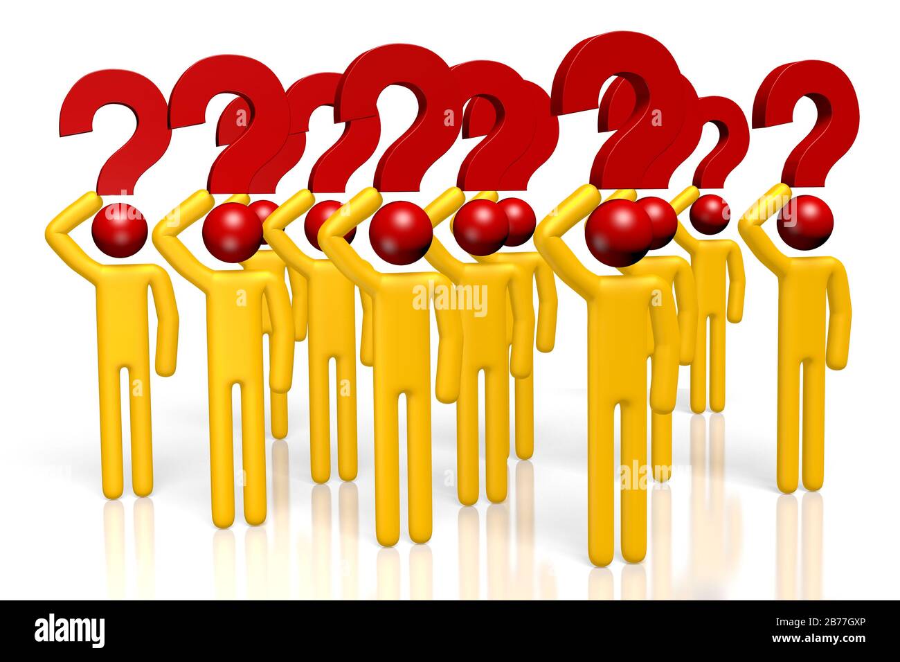 3D question mark concept Stock Photo - Alamy