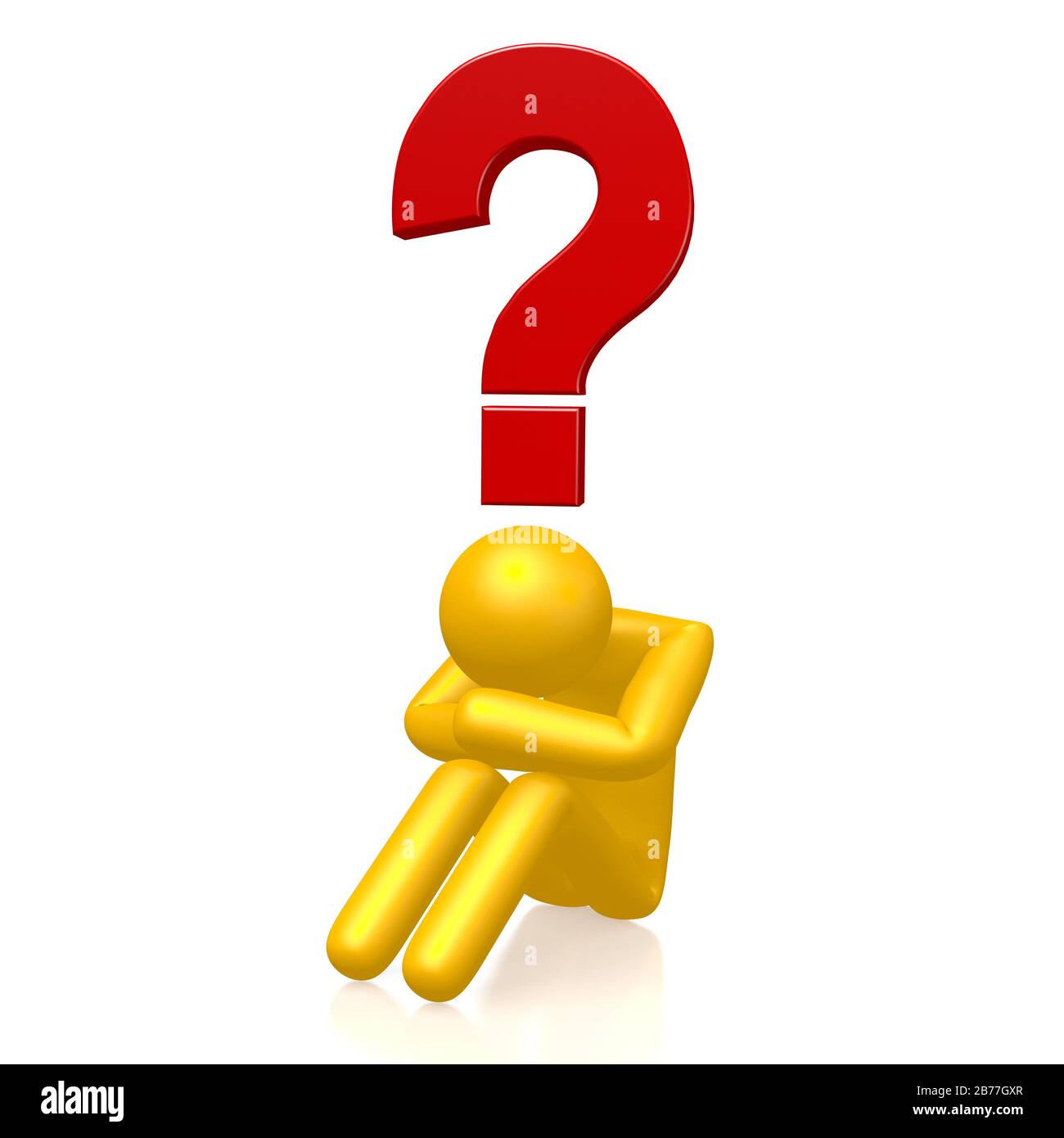 3D question mark concept Stock Photo - Alamy
