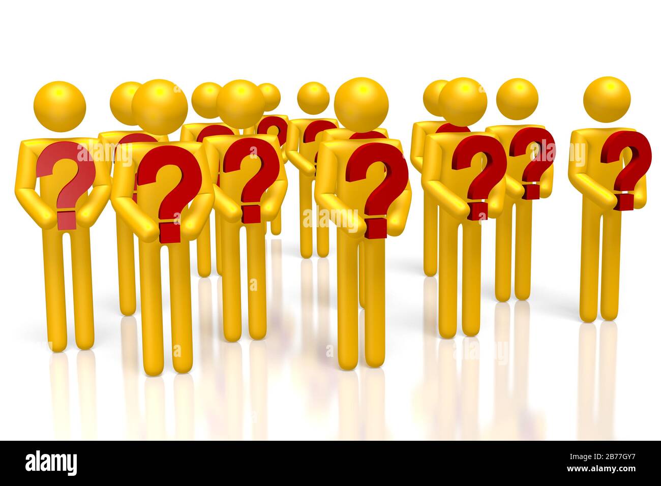 3D question mark concept Stock Photo - Alamy