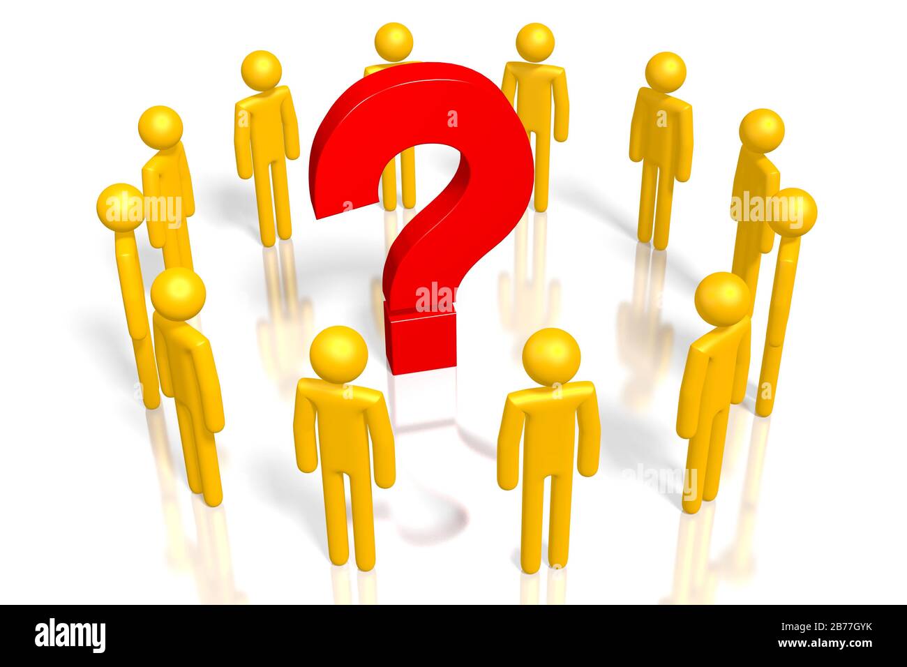 3D question mark concept Stock Photo - Alamy
