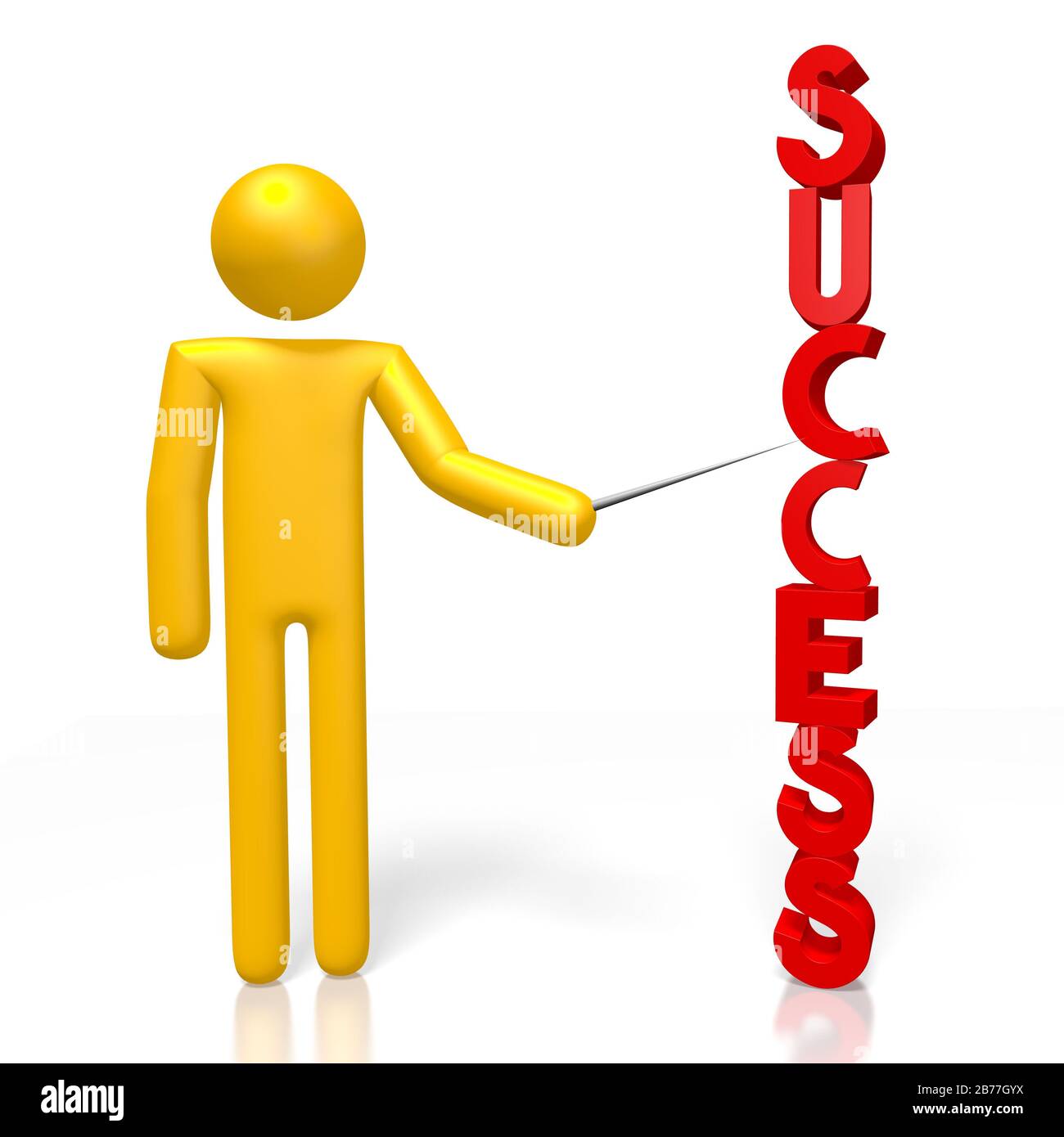 3D success concept Stock Photo - Alamy