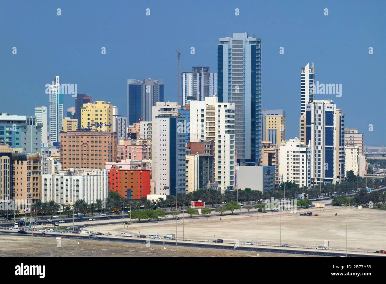 Stunning Aerial View of Manama Cityscape, the Capital City of Bahrain ...