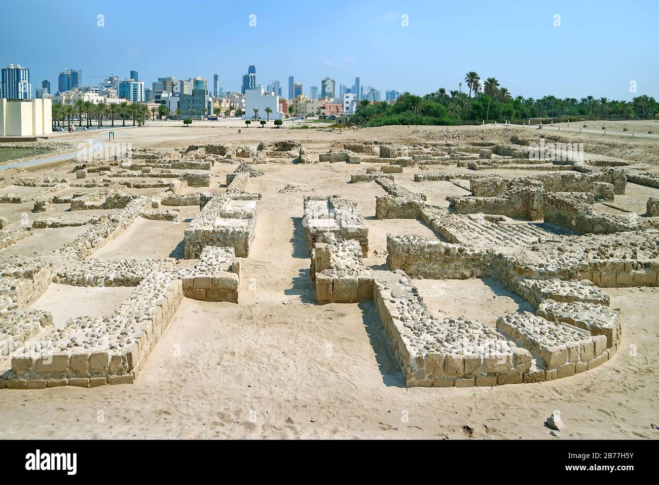 Remains of the Structure of Bahrain Fort or Qal'at al-Bahrain with ...
