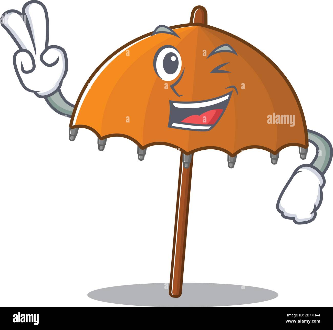 Pointing fingers cartoon orange Stock Vector Images - Alamy