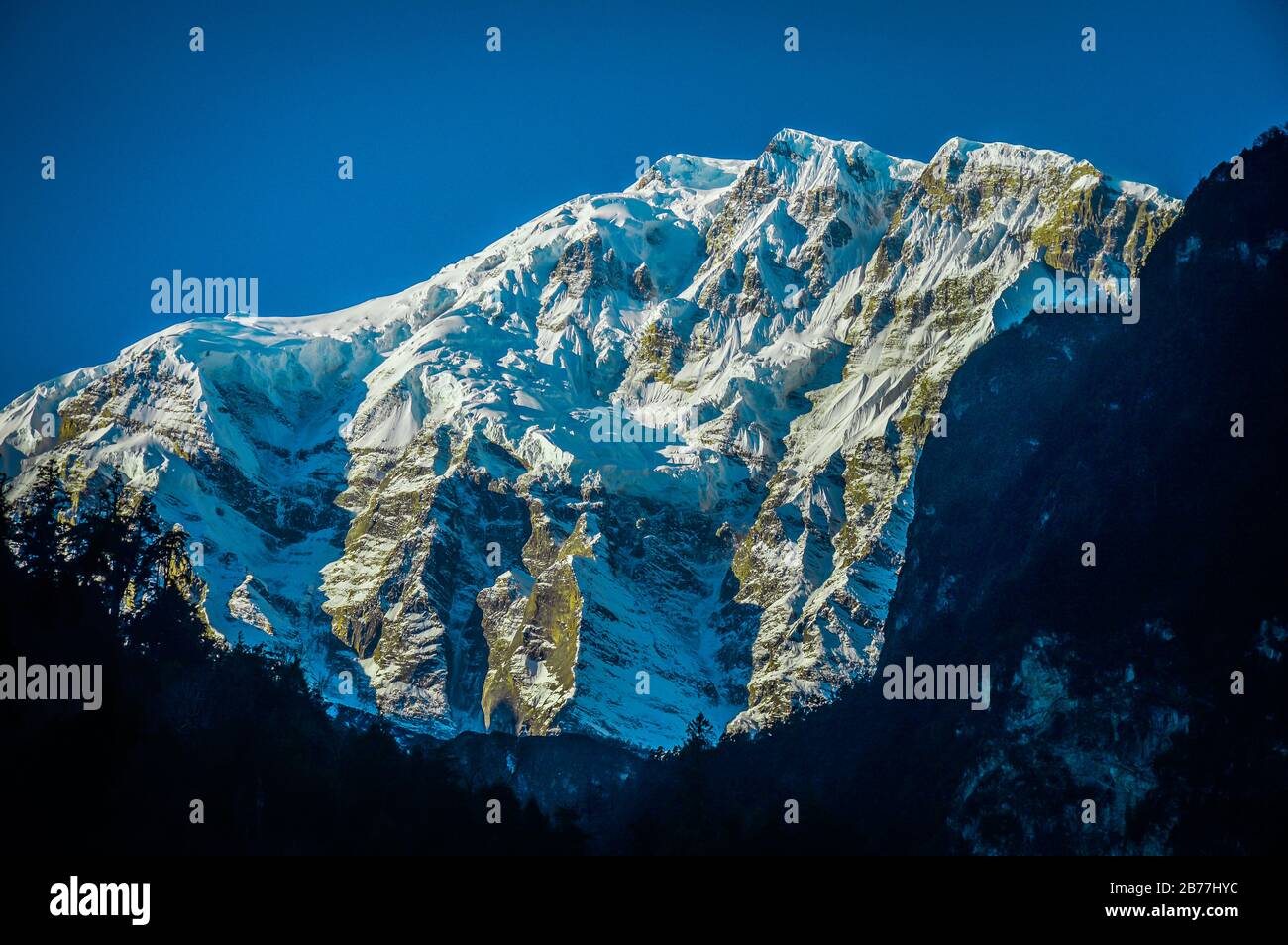 This is lamjung himal. This mountain lies in Manang of Nepal Stock ...