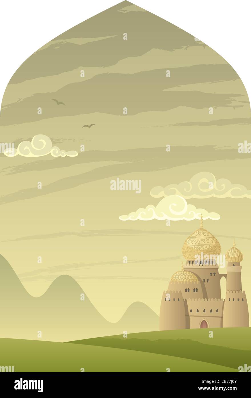 Arabian Background Vertical Stock Vector Image & Art - Alamy