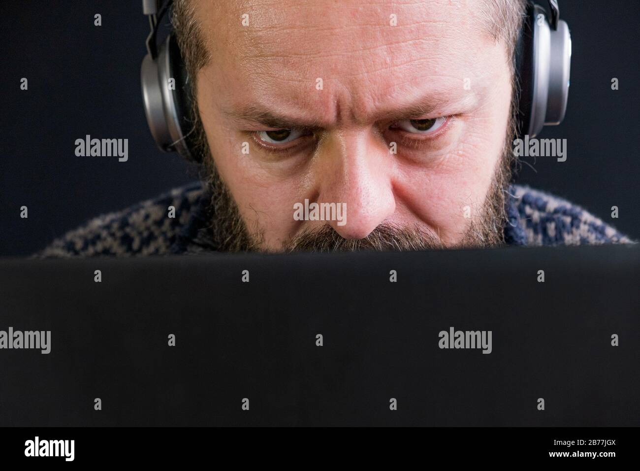 Annoyed laptop typing hi-res stock photography and images - Alamy