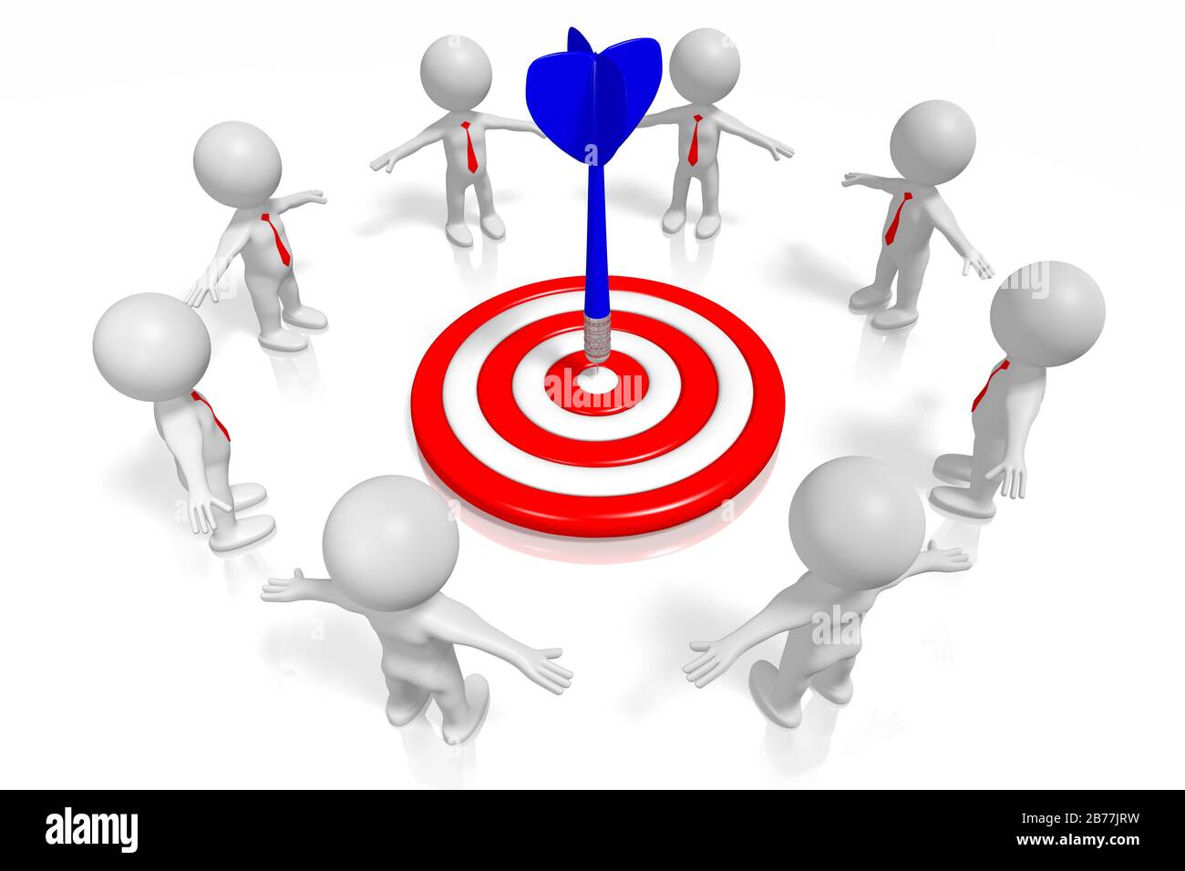 3D goal concept Stock Photo - Alamy