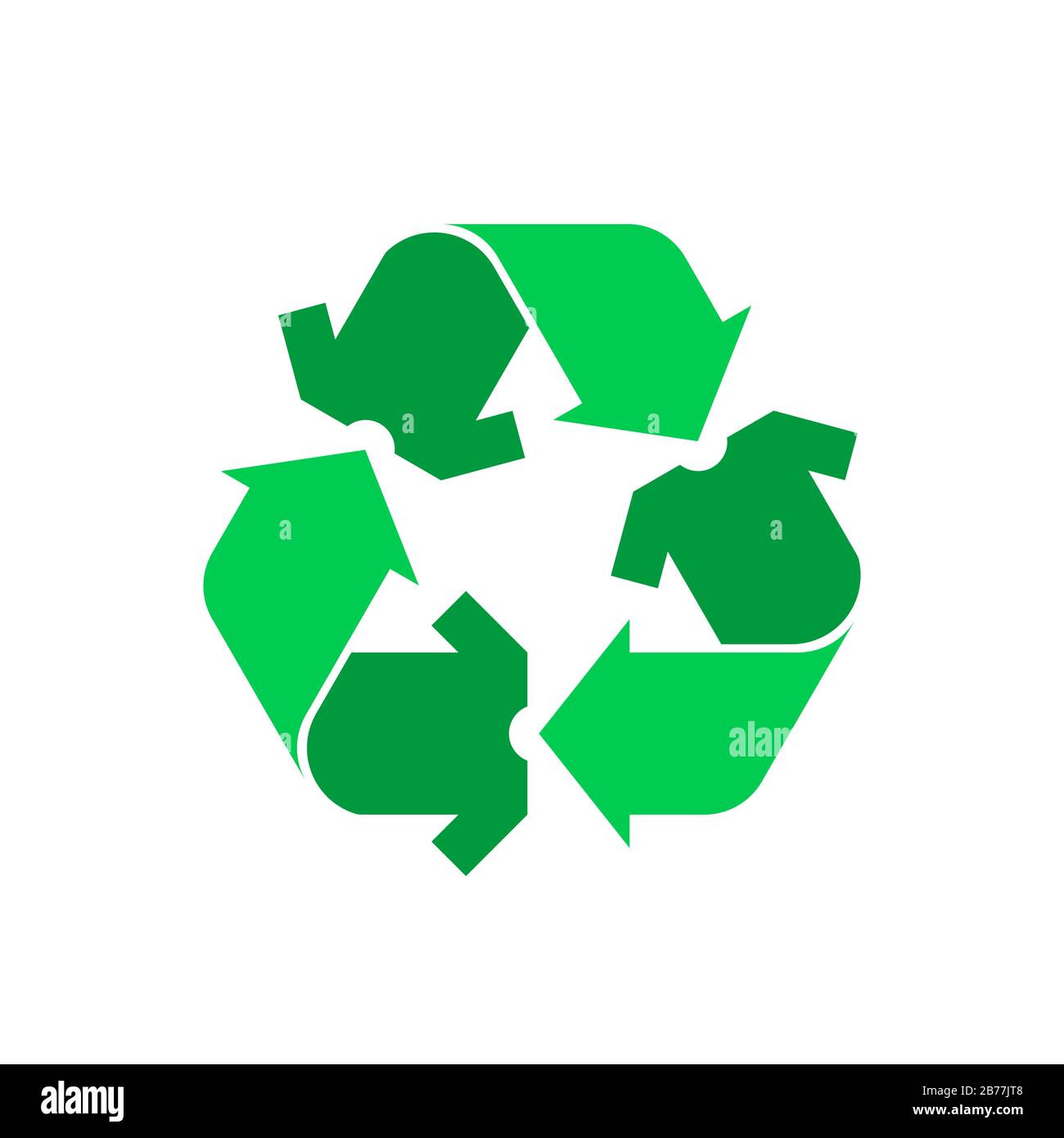 Recycling clothing sign. Green recycle symbol with T-shirt and arrows ...