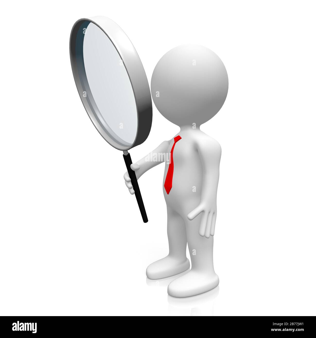 3D magnifying glass concept Stock Photo - Alamy