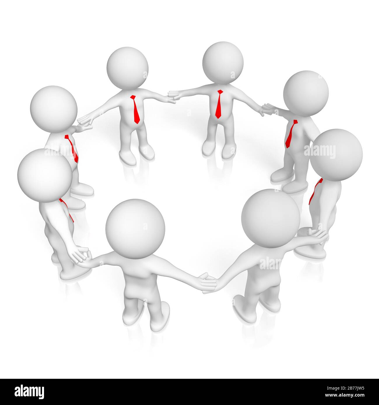 3D teamwork concept Stock Photo - Alamy