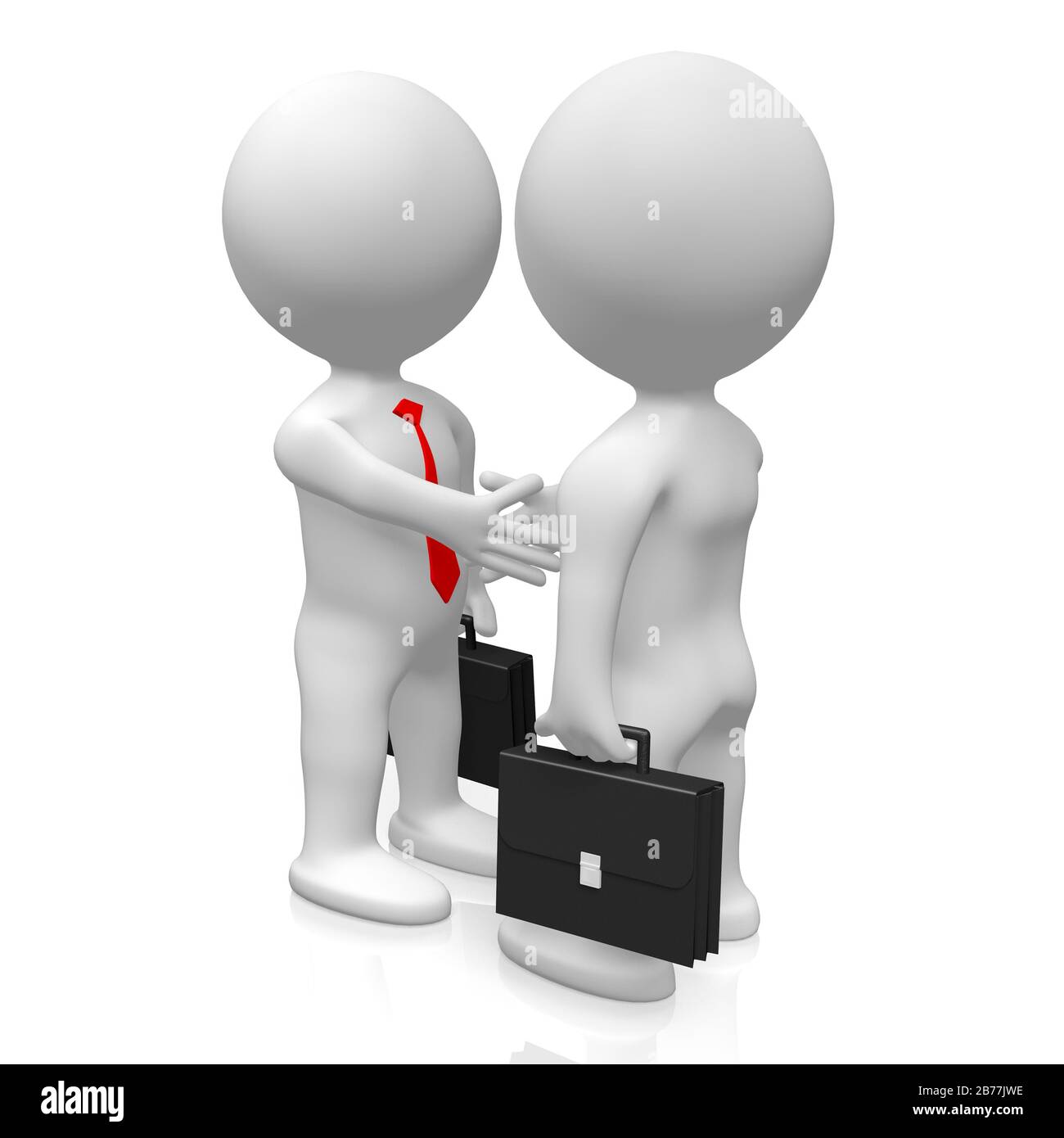 3D handshake concept Stock Photo - Alamy