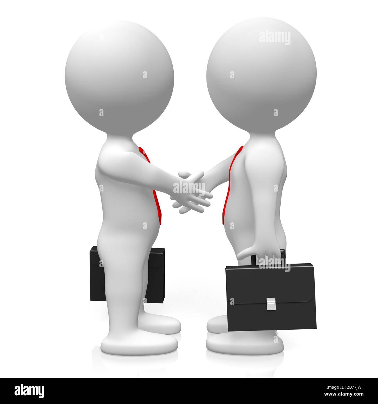 3D handshake concept Stock Photo - Alamy