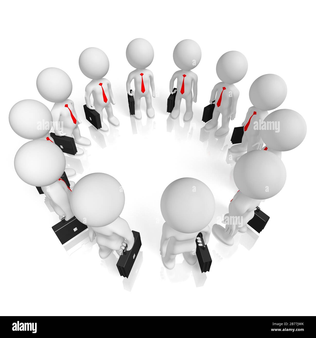 3D teamwork concept Stock Photo - Alamy