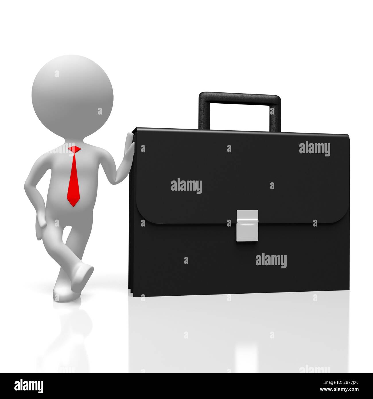 3D briefcase concept Stock Photo - Alamy