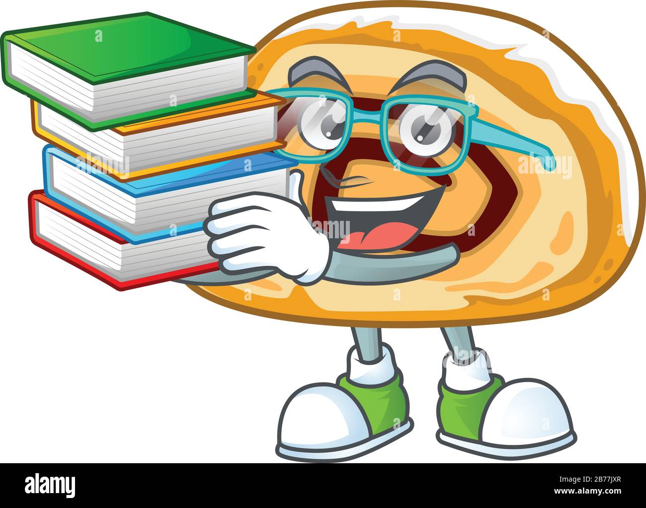 Hardworking Student Cartoon