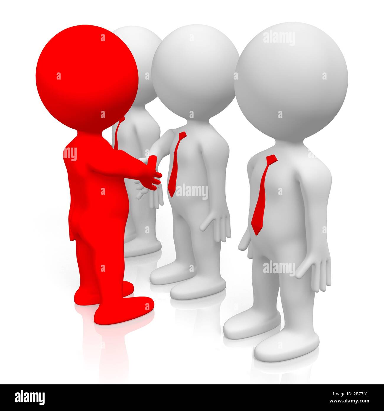 3D handshake concept Stock Photo - Alamy