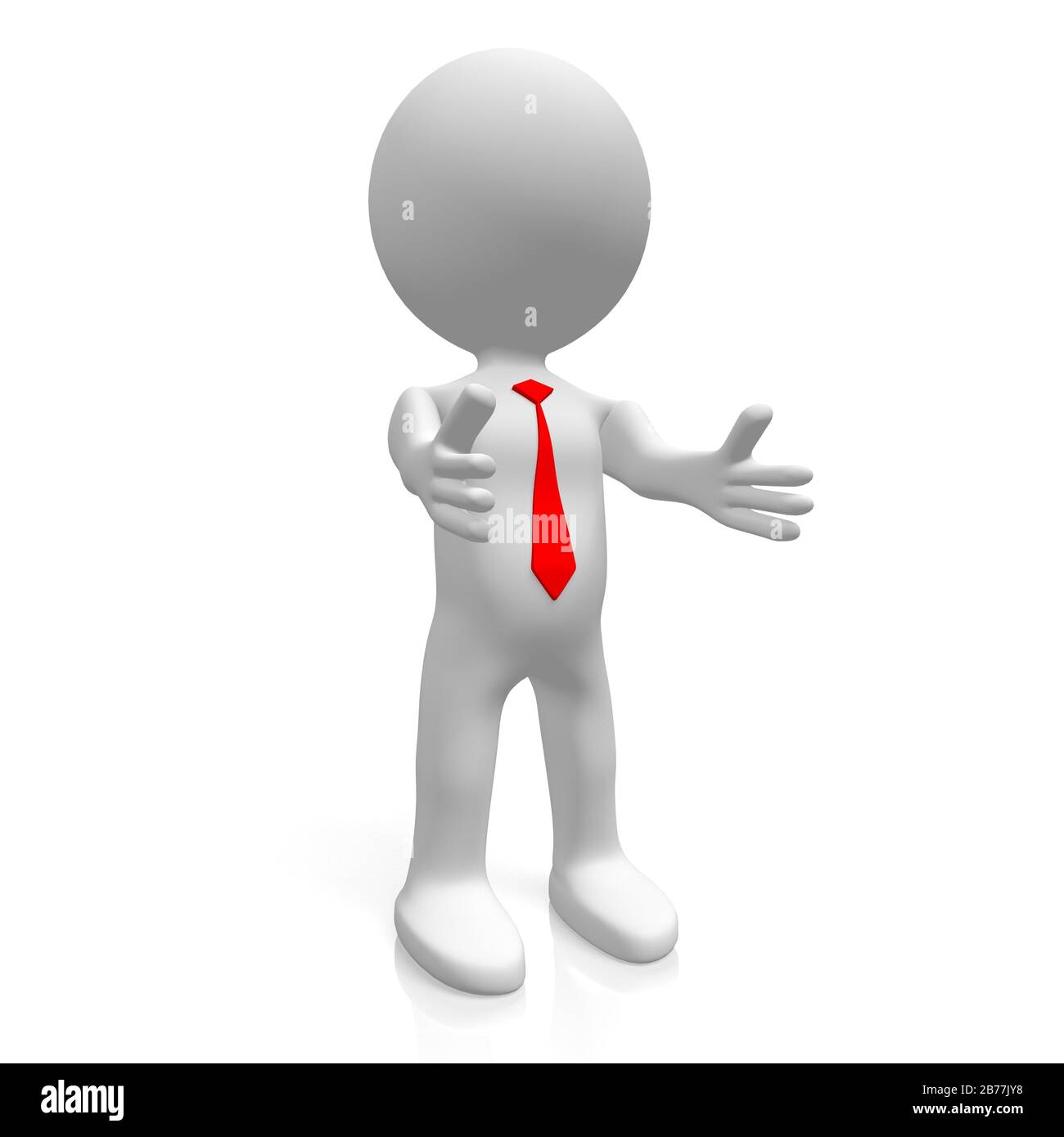 3d humanoid character welcome pose hi-res stock photography and images ...