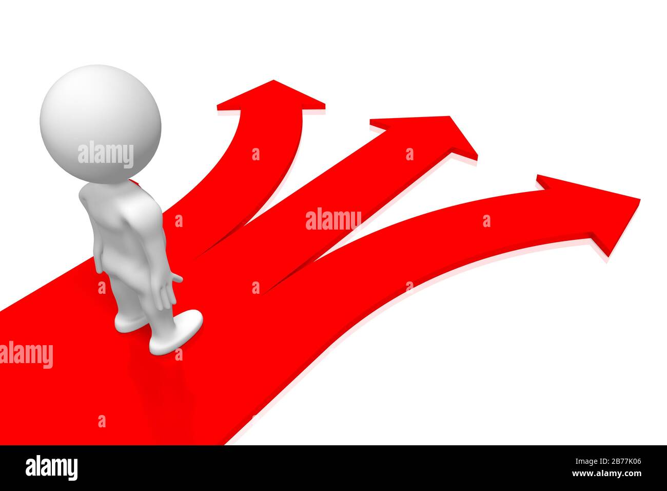 3D crossroads concept Stock Photo - Alamy