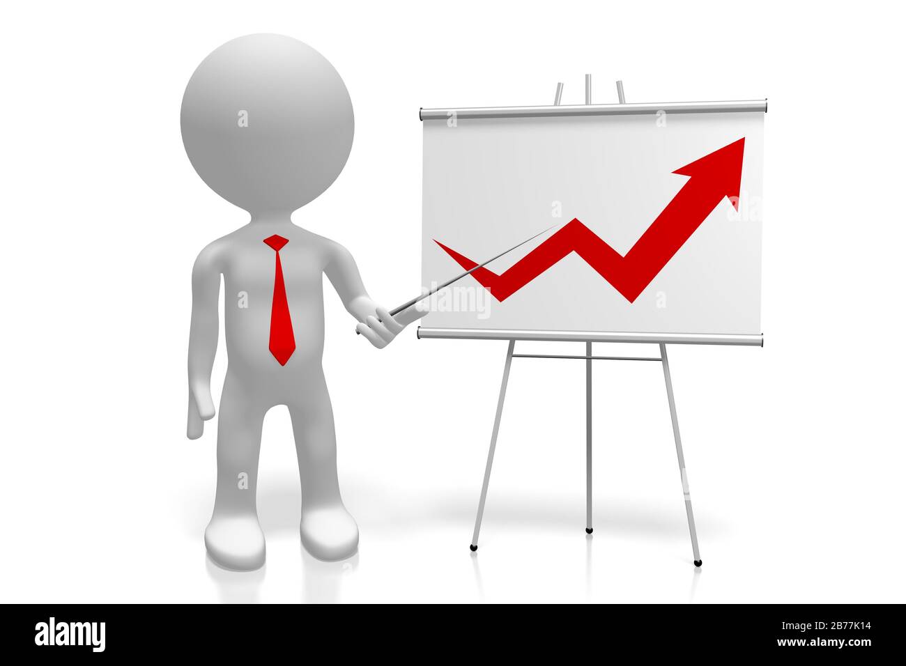 3D growth chart Stock Photo - Alamy