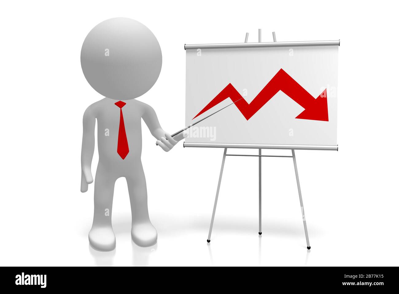 3D slump chart Stock Photo - Alamy