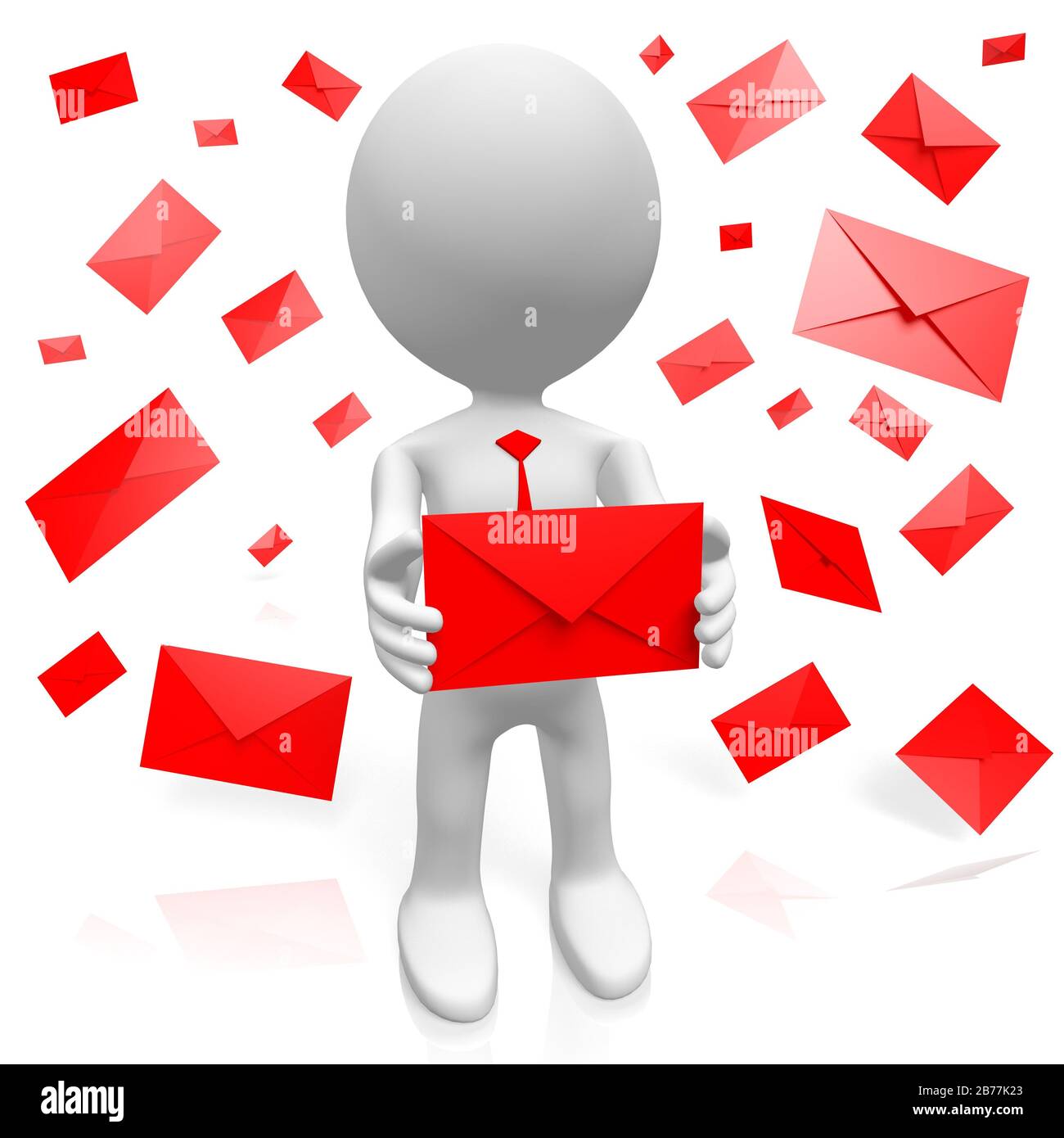 3D mail concept Stock Photo - Alamy