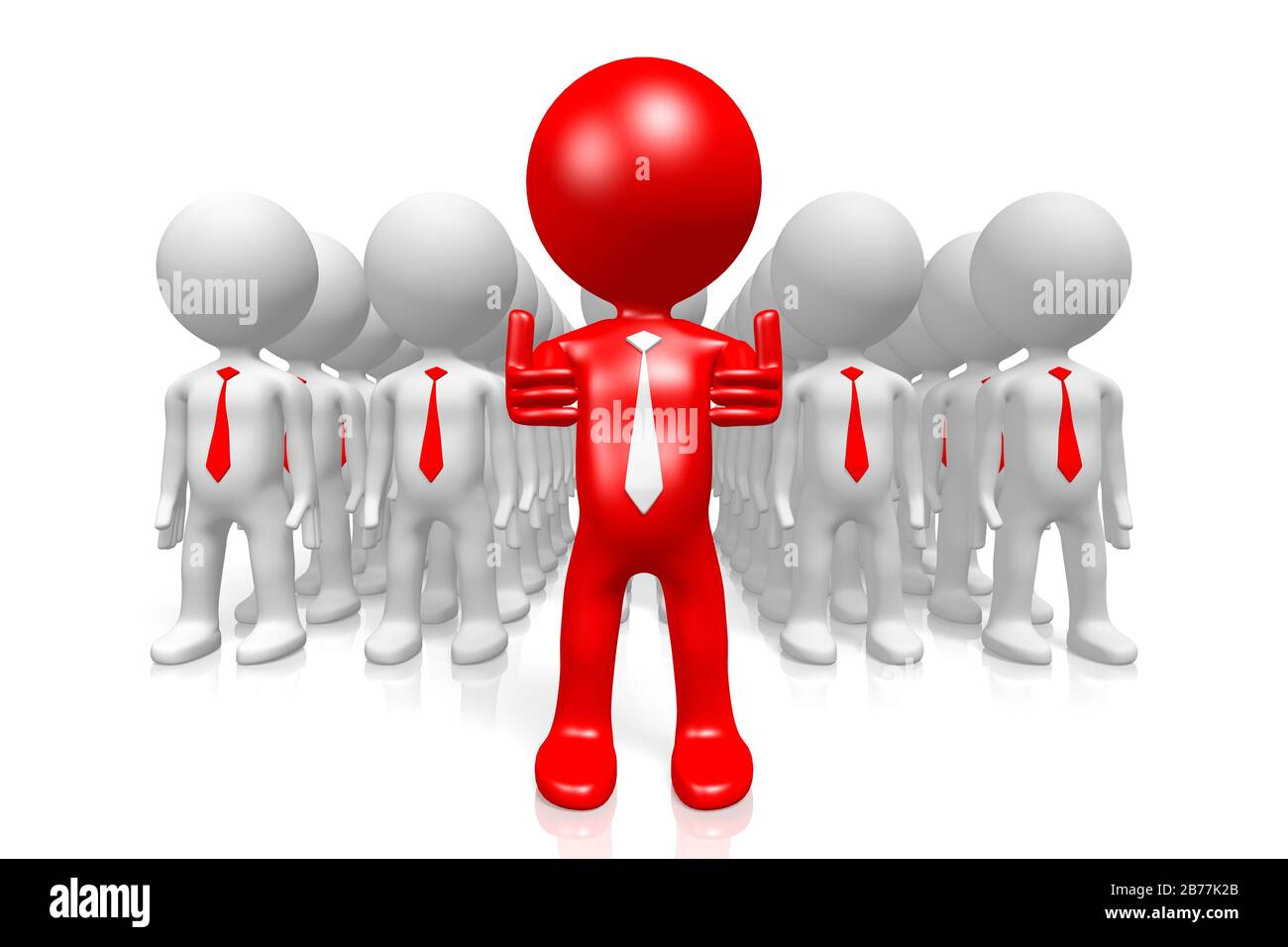 3D leader concept Stock Photo - Alamy