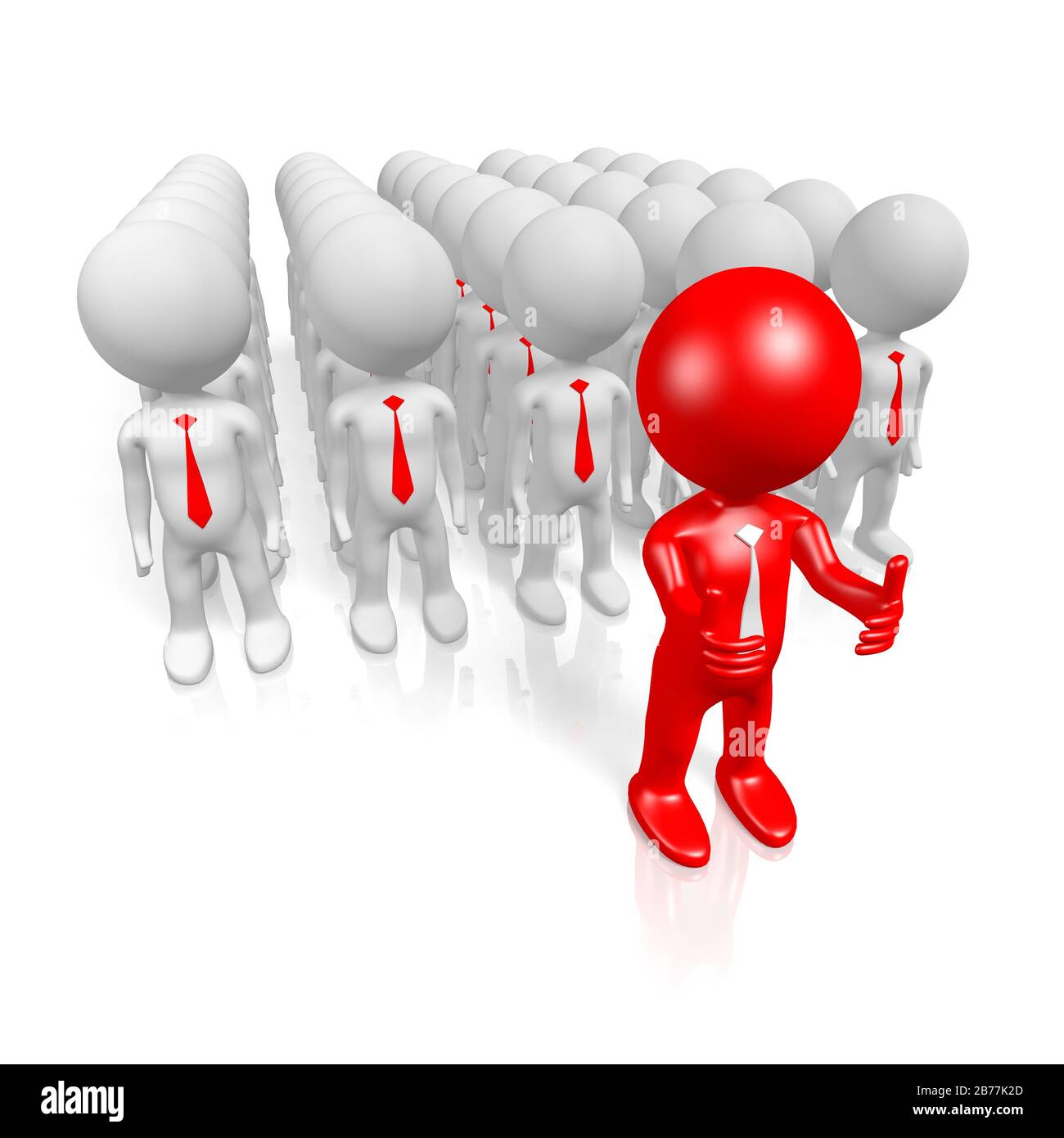 3D leader concept Stock Photo - Alamy