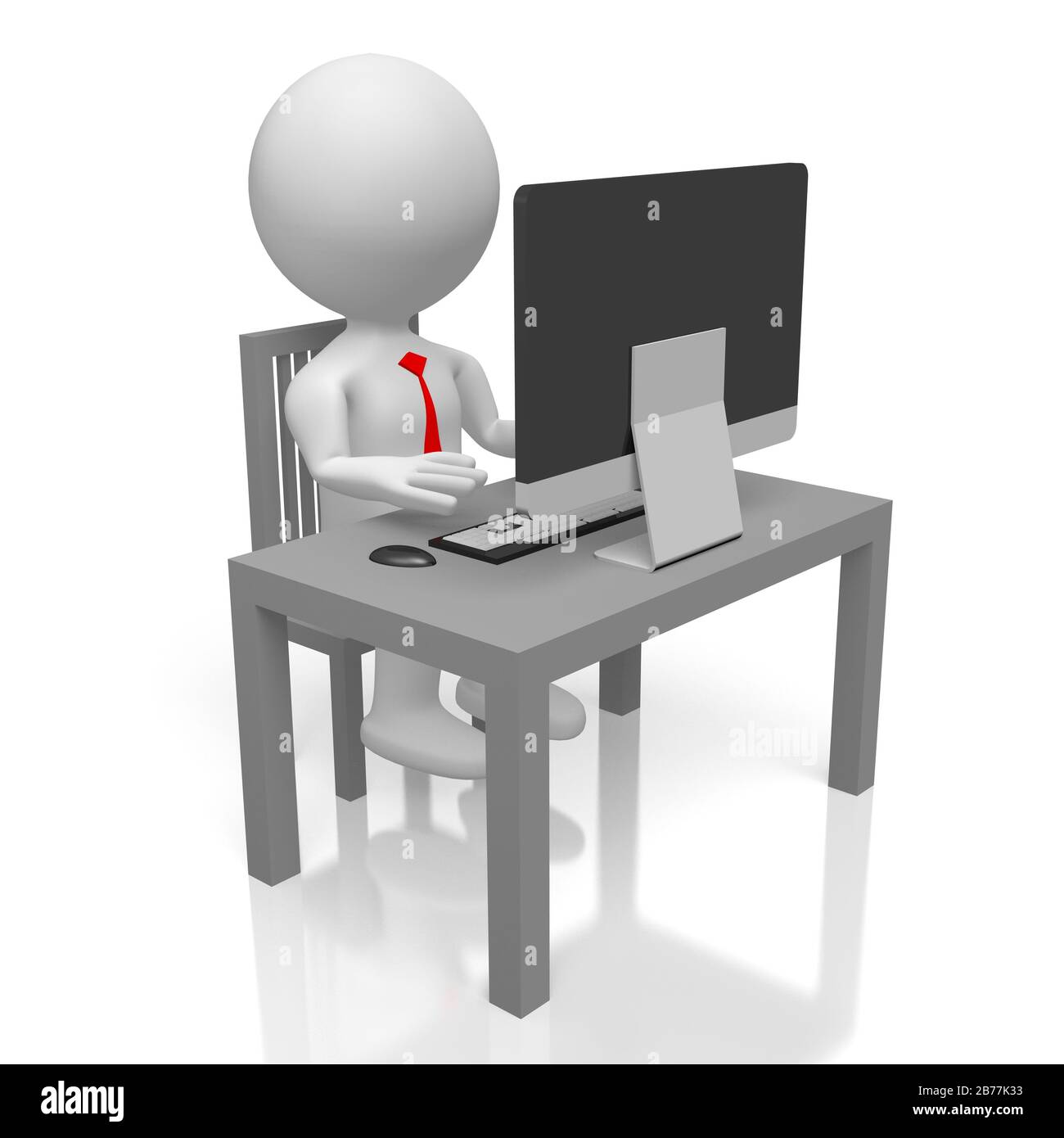 3d guy on computer hi-res stock photography and images - Alamy