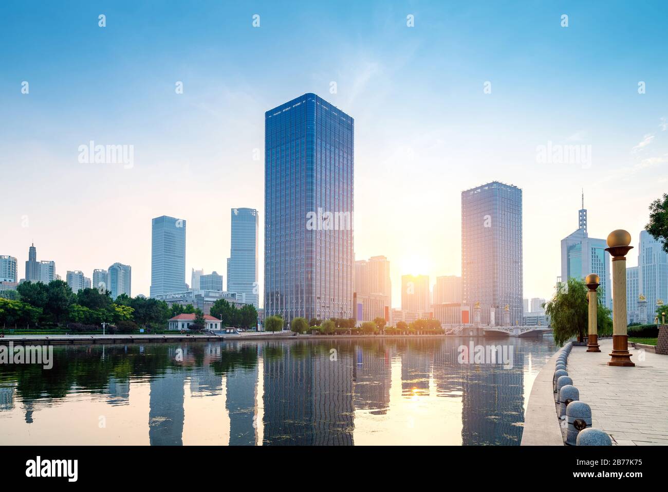 Urban architectural landscape in Tianjin, China Stock Photo - Alamy