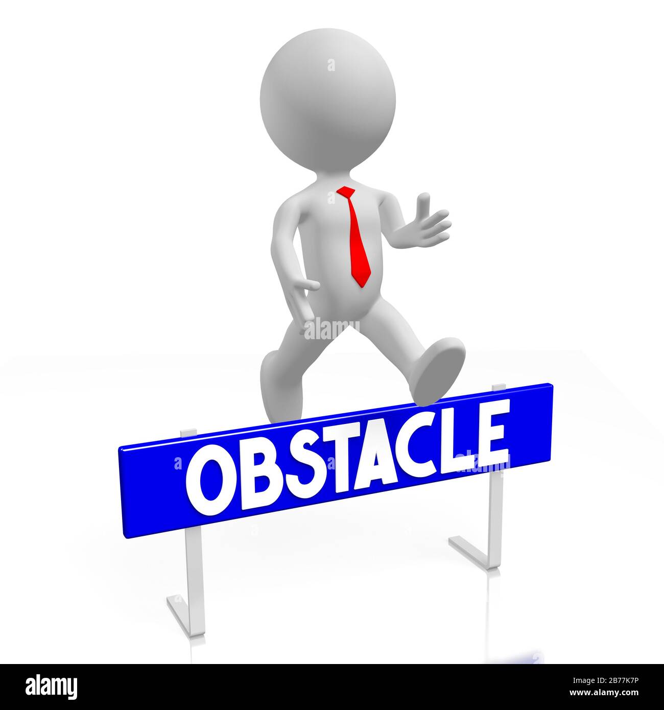 Obstacle success concept 3d render hi-res stock photography and images ...