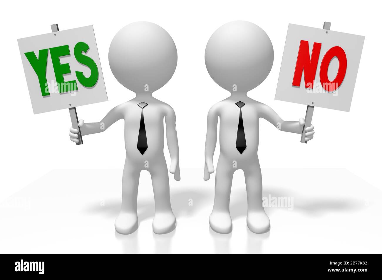 Yes or no concept Stock Photo - Alamy