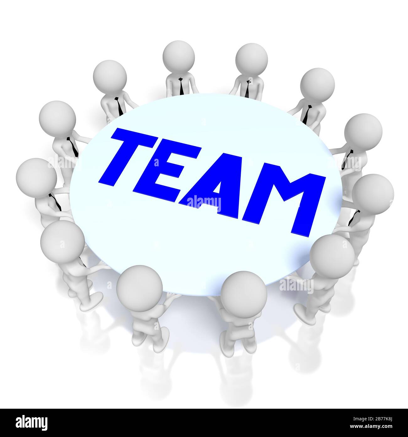 Teamwork table Cut Out Stock Images & Pictures - Alamy