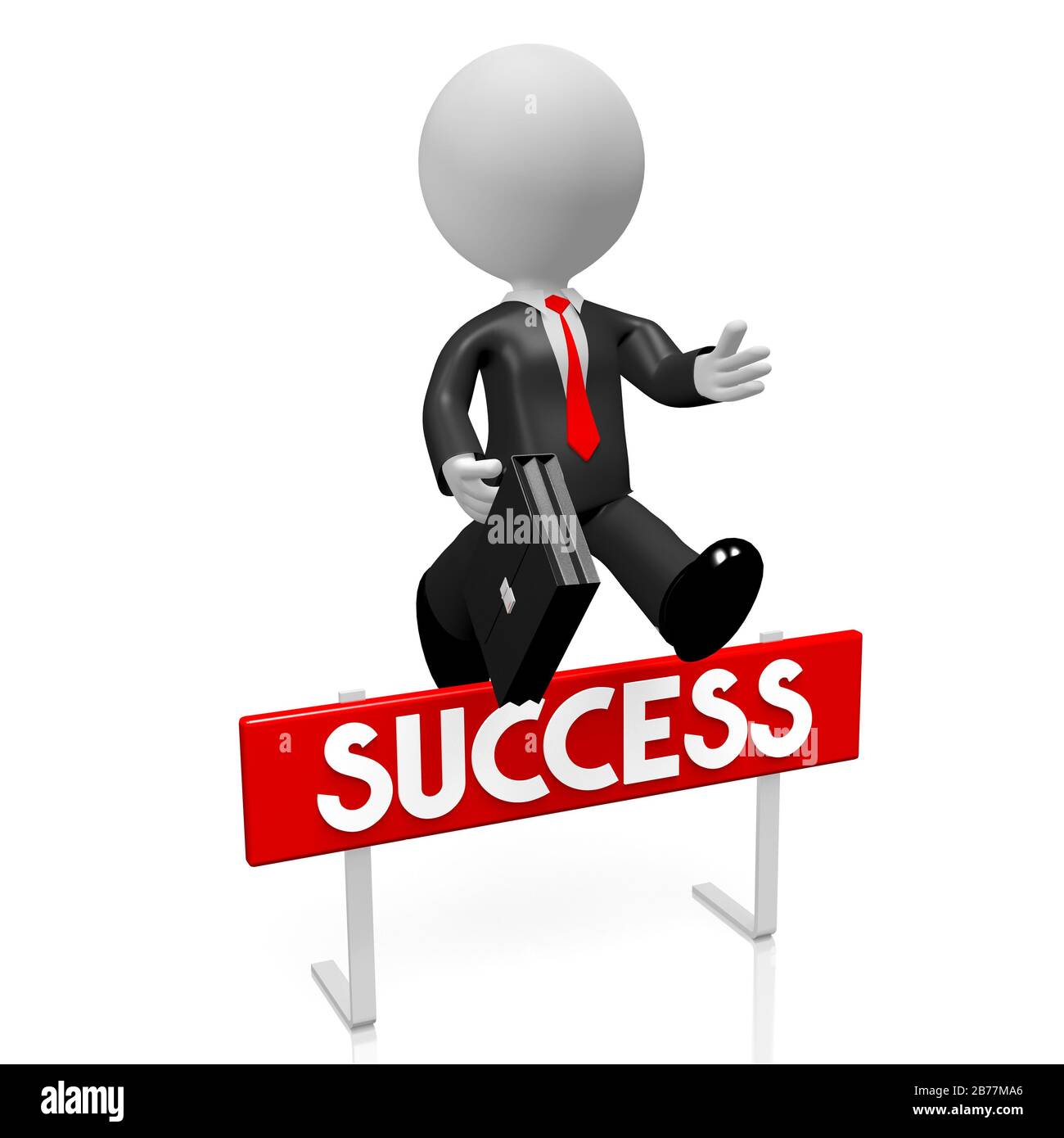3D businessman, success concept Stock Photo - Alamy